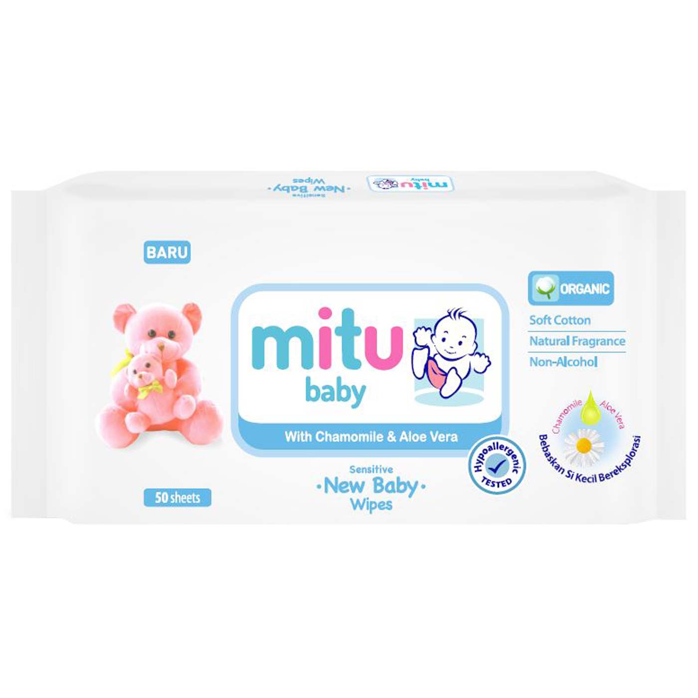 Jual Mitu Baby Pack Sensitive 50'S - Tisu Bayi Termurah, Harga Promo