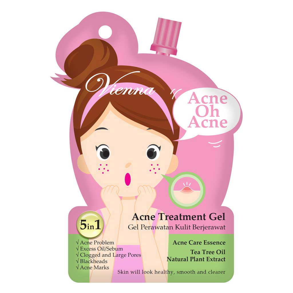 Jual Vienna Acne Oh Acne Treatment Gel - 10Ml Sachet - Perawatan Diri ...