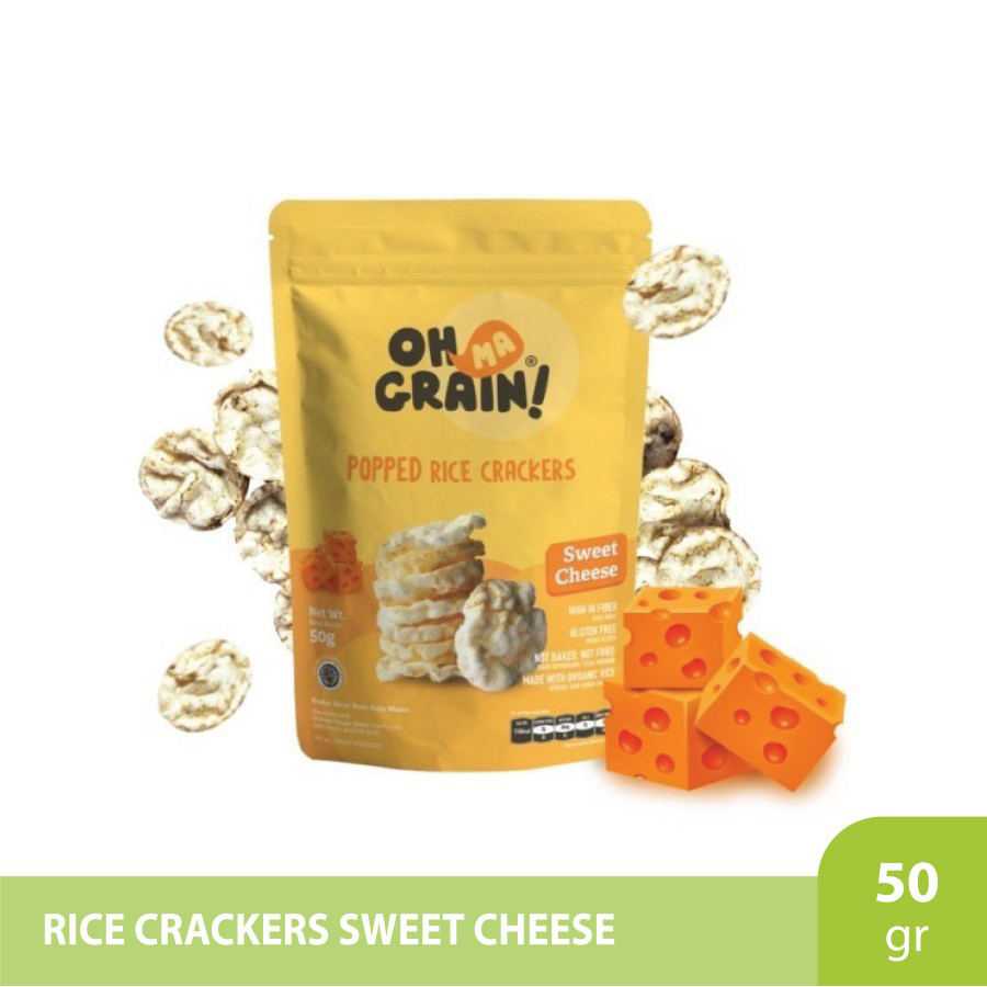 Jual Oh Ma Grain! Rice Crackers 50gr - Snack Beras Sehat Halal Organik ...