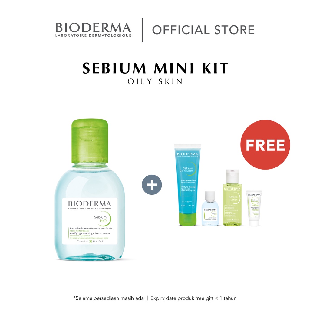 Jual Bioderma Sebium Mini Kit untuk Kulit Kombinasi / Berminyak ...