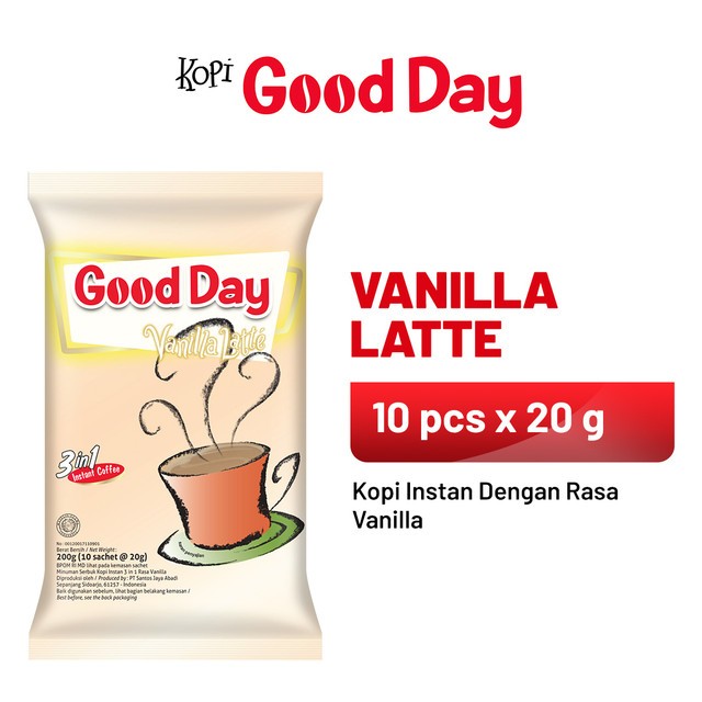 Jual GOOD DAY Vanilla Latte 1 Pack (10 x 20 gr) - Bahan Makanan ...
