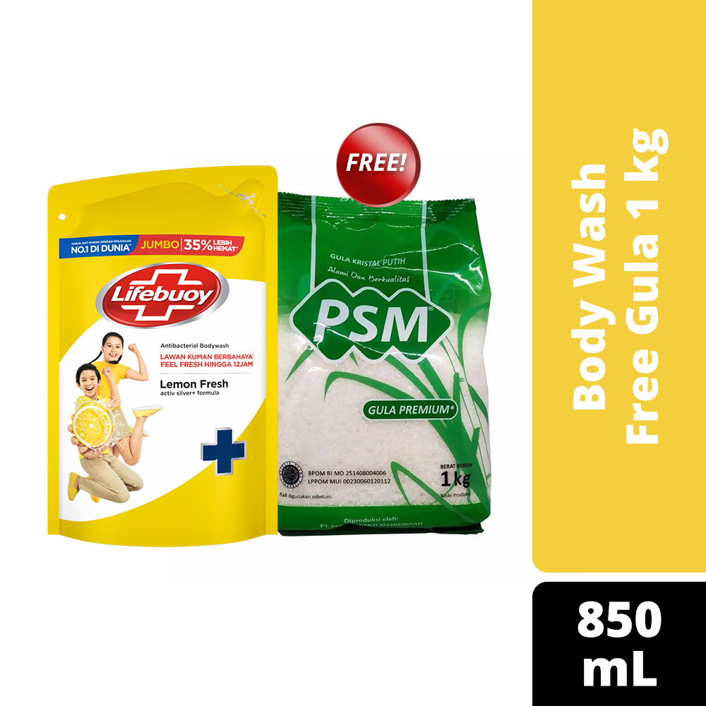 Jual Lifebuoy Sabun Lemon Fresh 850ML Free Gula 1kg - Kebutuhan Ibu ...