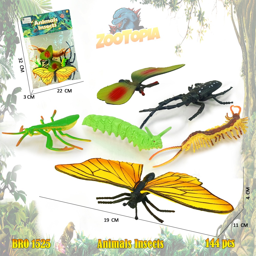 Jual Hewan Serangga Insect Karet Mainan Anak Bayi Edukatif Hobi Koleksi ...