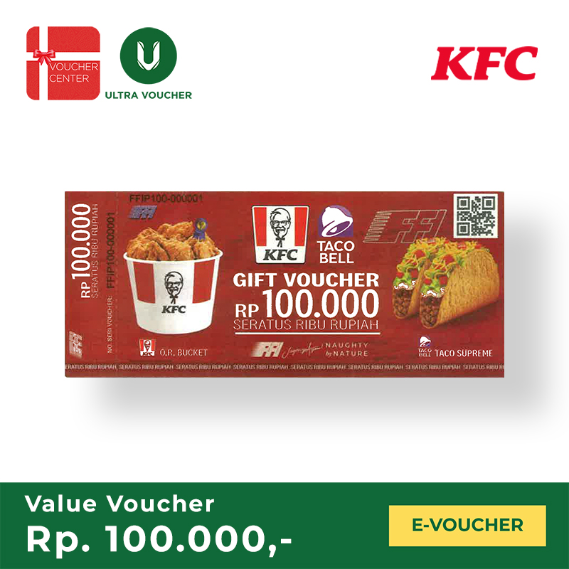 Jual Ultra Voucher KFC Gift Card Rp 100.000 - Aktivitas & Hiburan ...