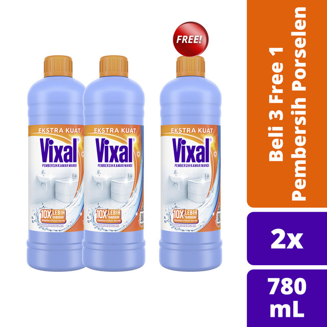 Jual Buy 2 Vixal Porselen 780Ml Free Vixal 175Ml - Pembersih serbaguna ...