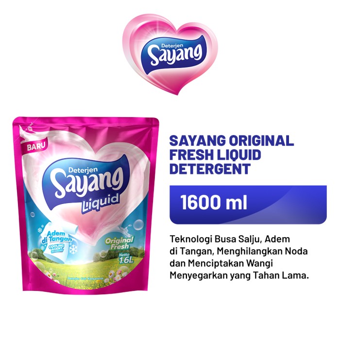 Jual Sayang Original Fresh Liquid Detergent 1600 ML - Perlengkapan ...