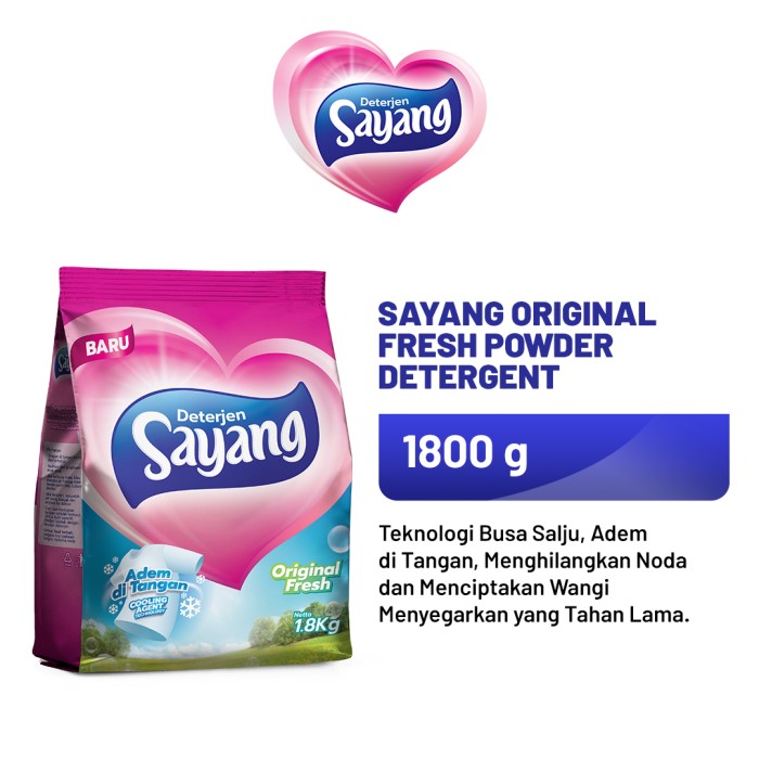 Jual Sayang Original Fresh Powder Detergent 1800 GR - Perlengkapan ...